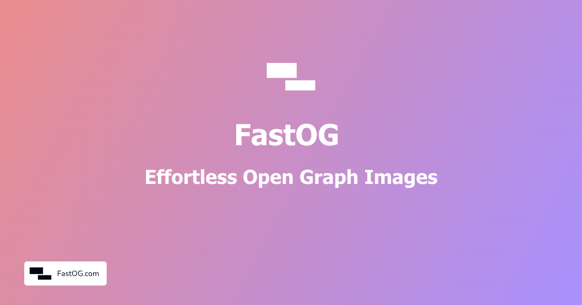 Open Graph and Twitter Meta Tags Generator - FastOG